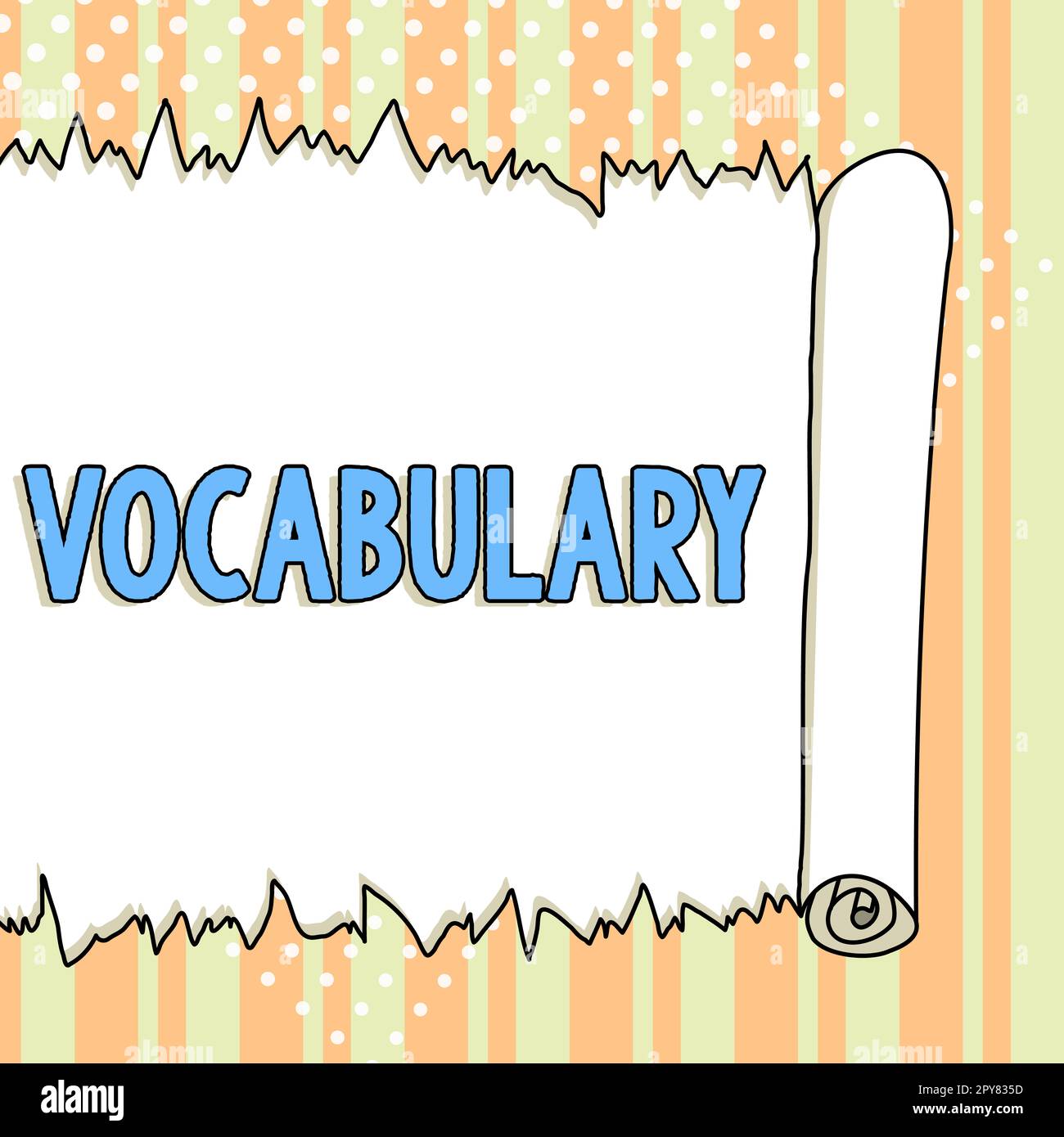 Handwriting text Vocabulary. Conceptual photo collection of words and ...