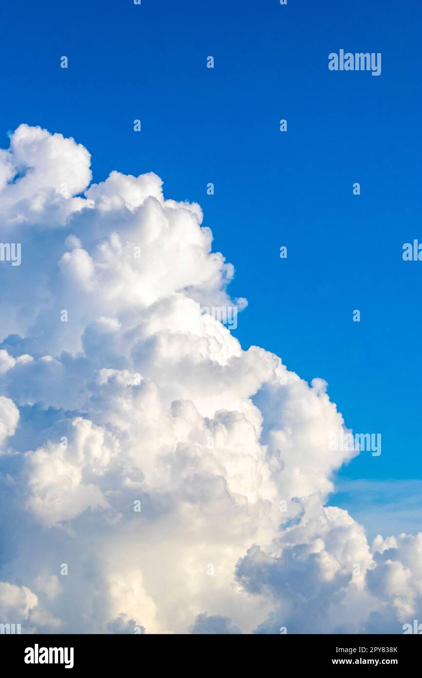 Explosive cloud formation cumulus clouds in the sky in Mexico Stock ...