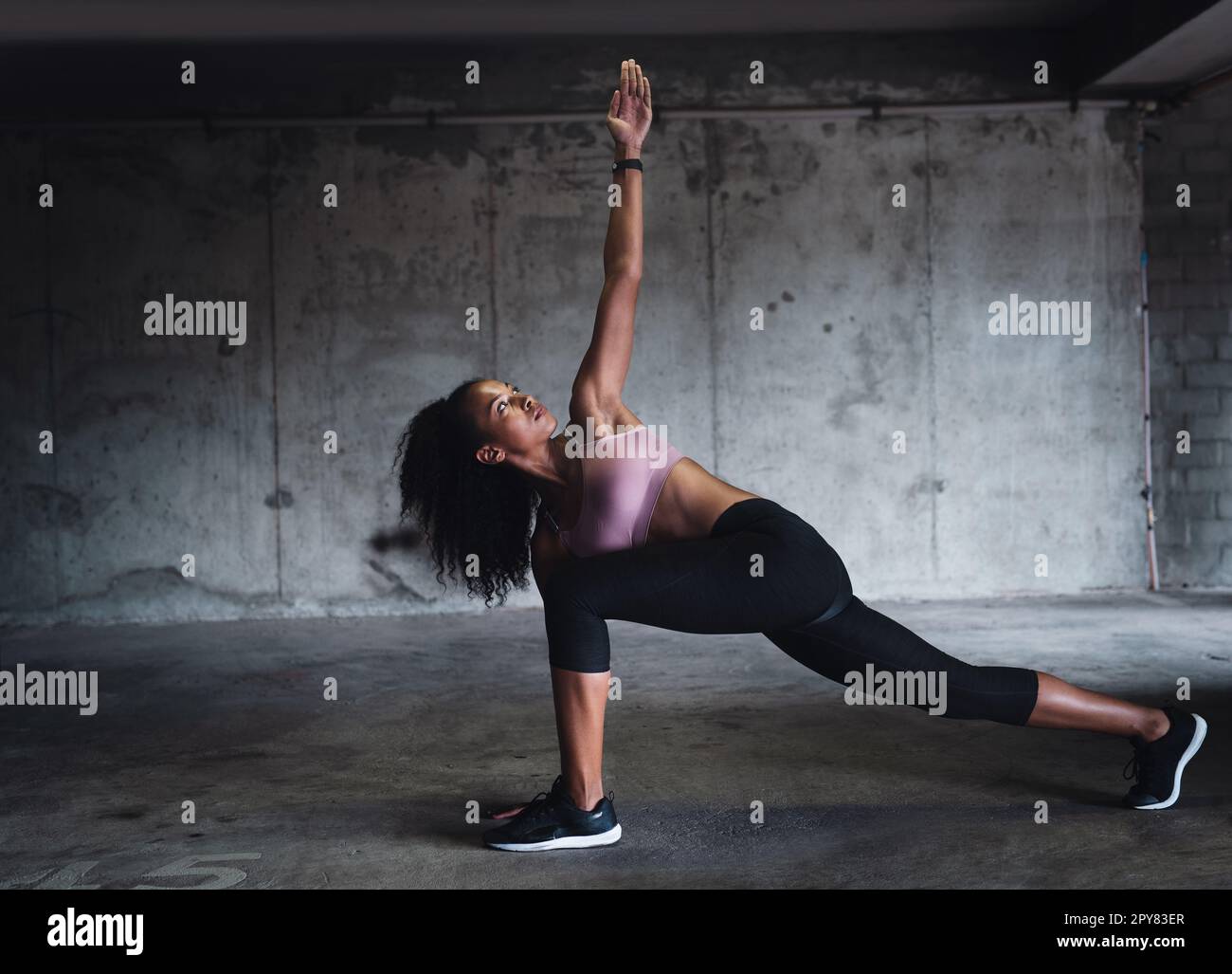 Perfect poise, perfect balance. Full length shot of an attractive young ...