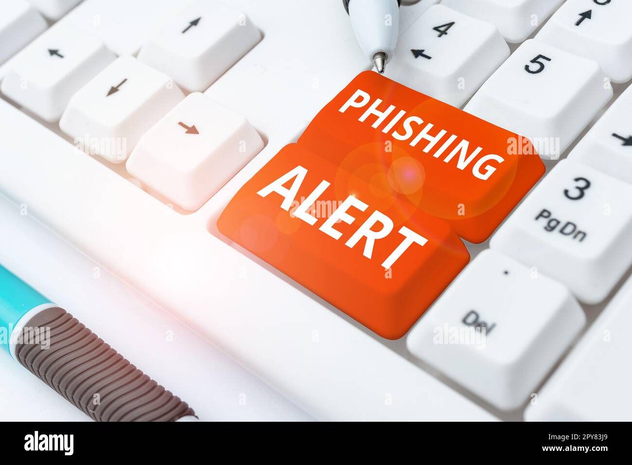 Text sign showing Phishing Alert. Business idea aware to fraudulent ...