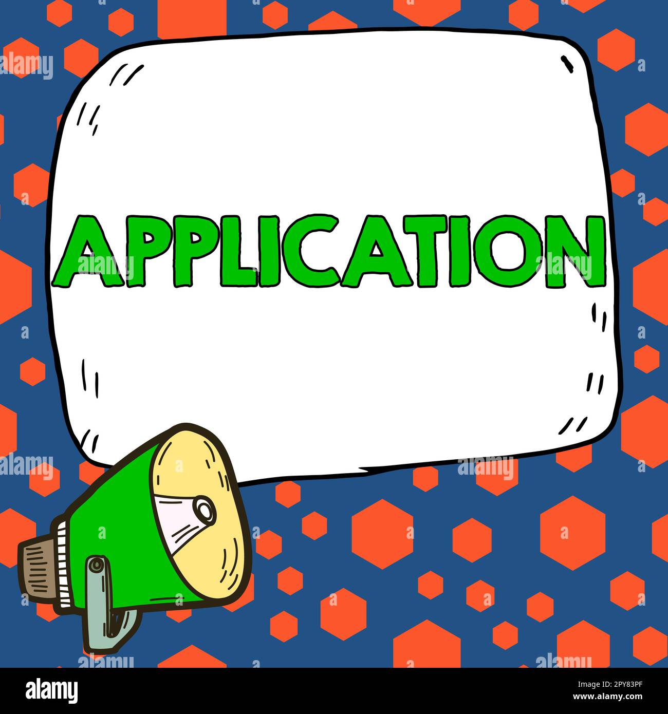 Text sign showing Application. Conceptual photo an order for something ...