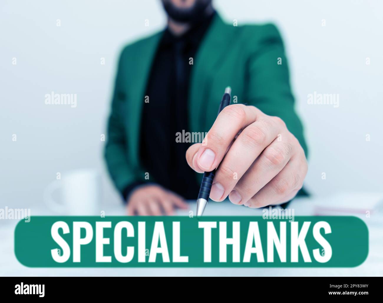 Conceptual display Special Thanks. Internet Concept expression of ...