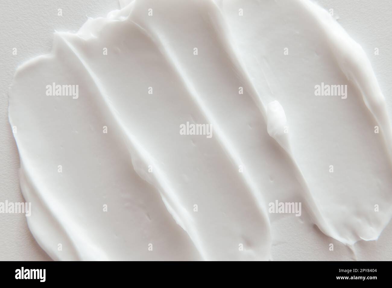 White Cosmetic Cream Smear Sample on White Background Stock Photo - Alamy