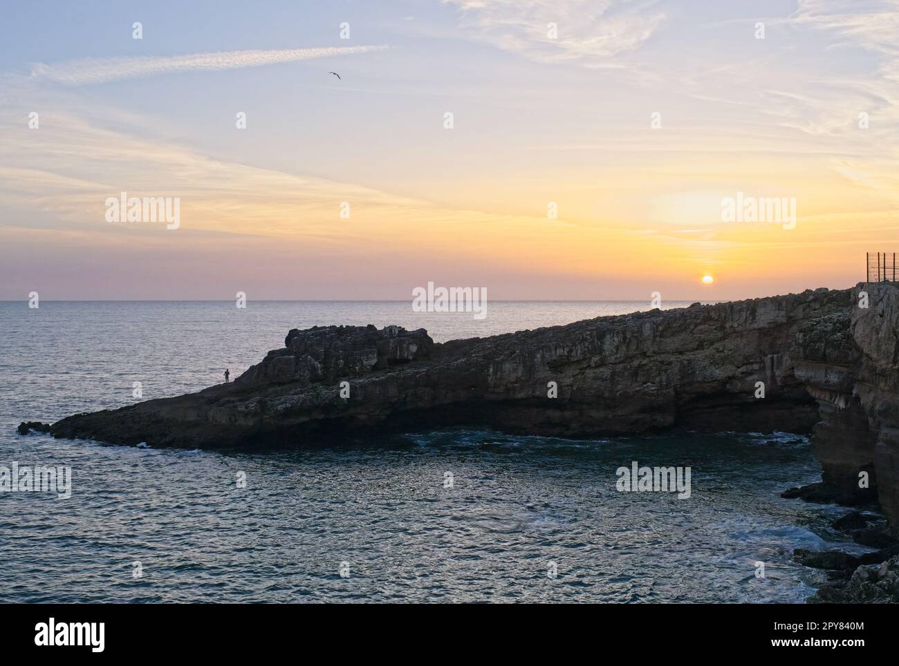 Wonderful landscapes in Portugal. Scenic coastline in Cascais. View of ...
