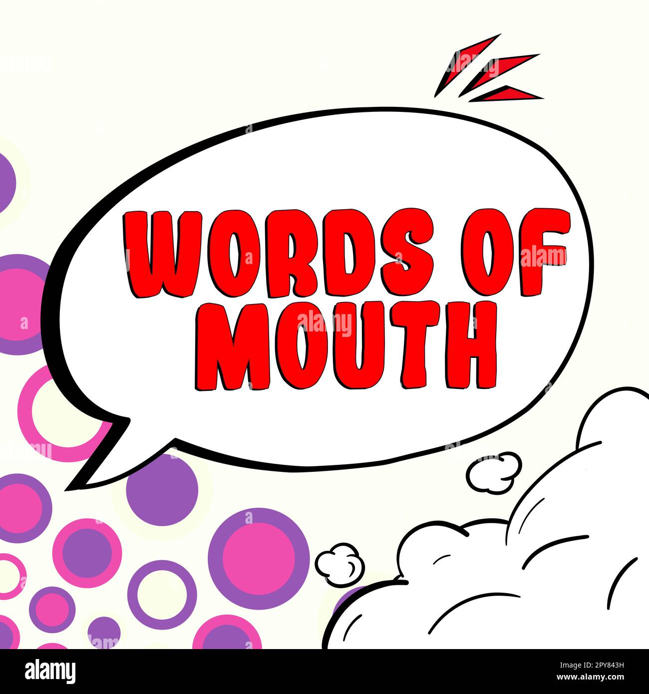 Writing displaying text Words Of Mouth. Word Written on simple ...