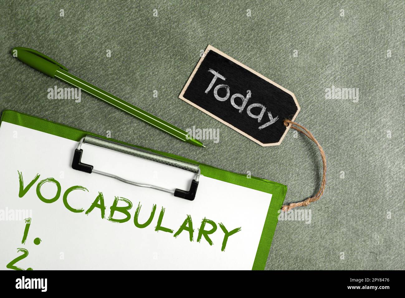 Hand writing sign Vocabulary. Business approach collection of words and ...