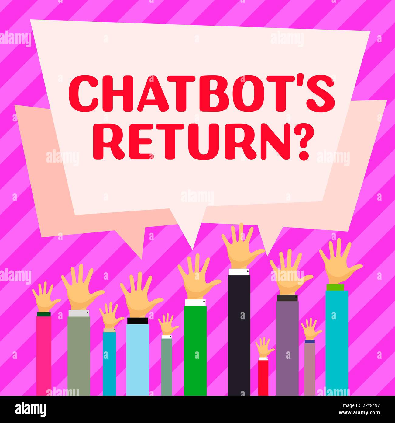 Conceptual Display Chatbots Return Business Idea Program That Communicate Use Text Interface