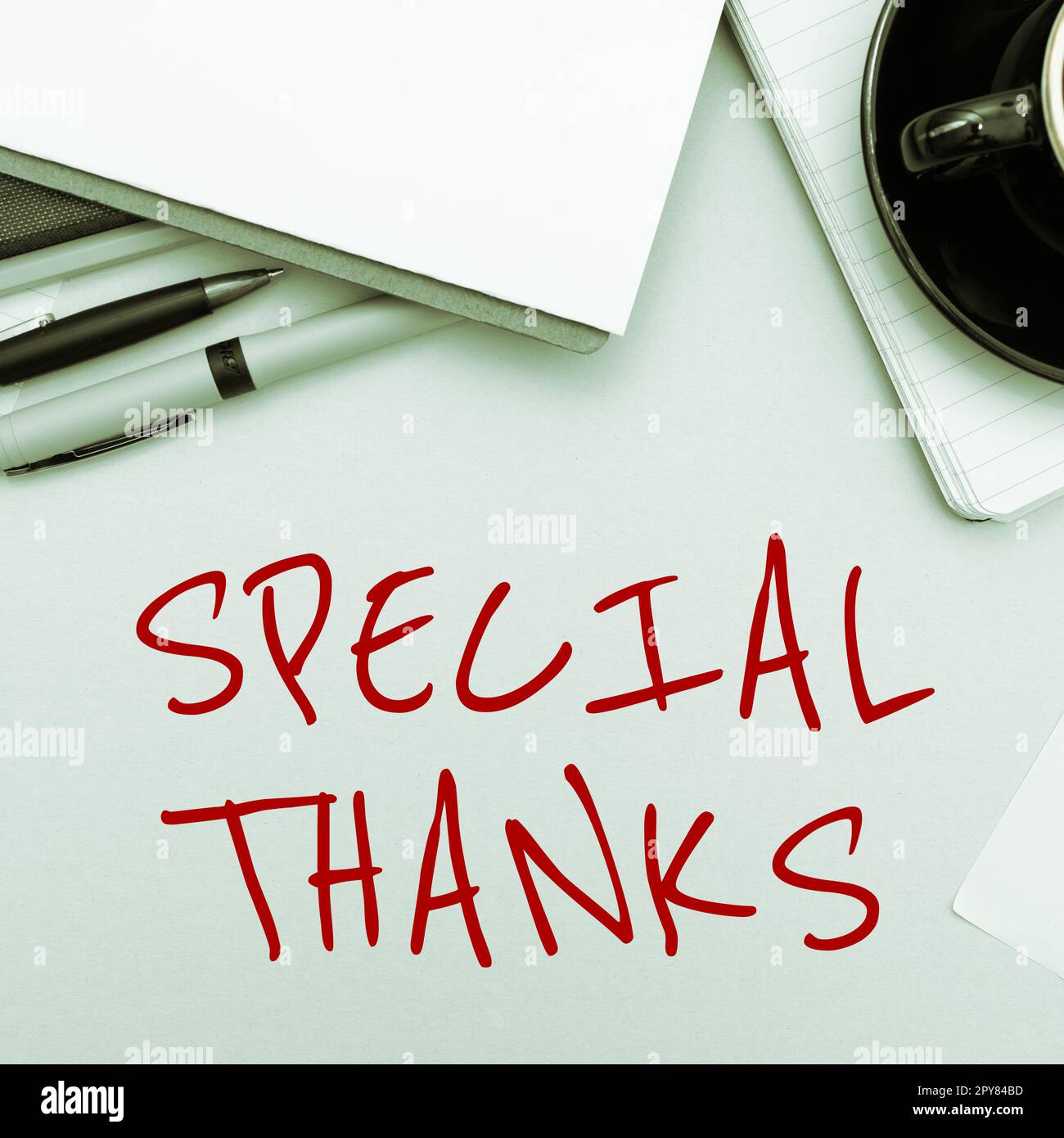Text sign showing Special Thanks. Concept meaning expression of ...