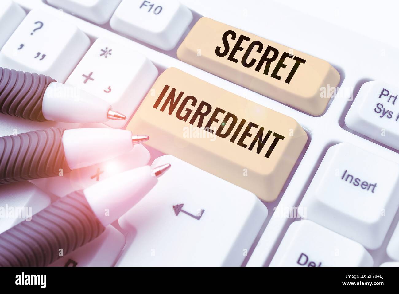 Writing displaying text Secret Ingredient. Business overview special ...