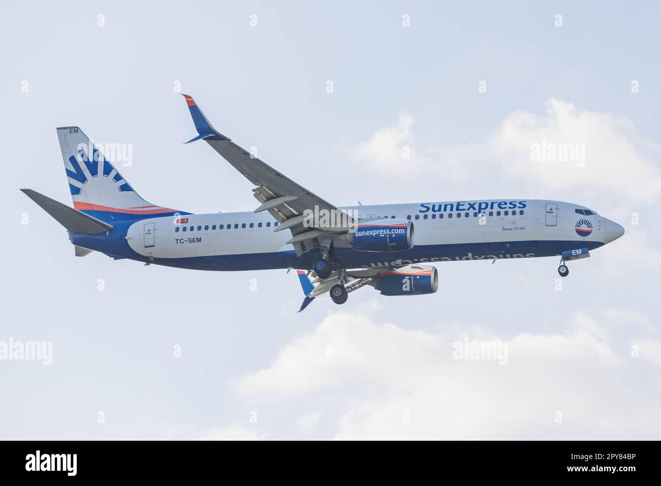 Düsseldorf, Germany. 02.05.2023. TC-SEM SUNEXPRESS BOEING 737-800 ...