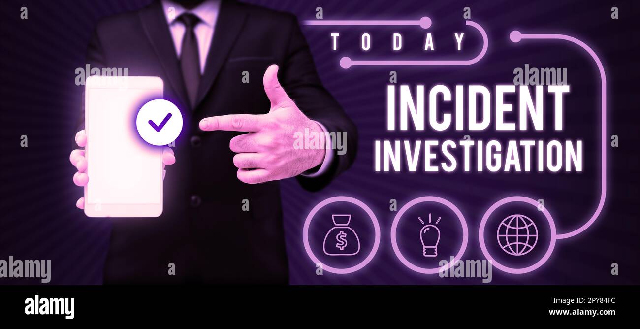Handwriting text Incident Investigation. Word for responsible for the ... Handwriting text Incident Investigation. Word for responsible for the ...