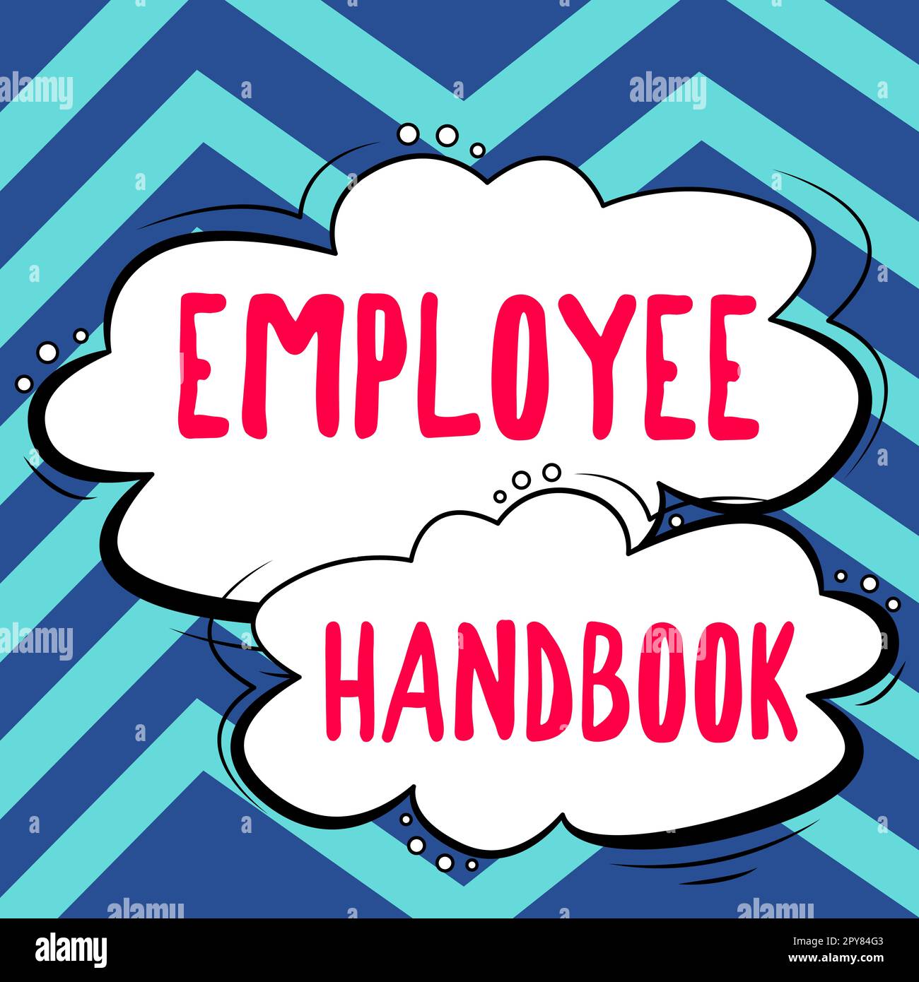 Handwriting text Employee Handbook. Word Written on Document that ...