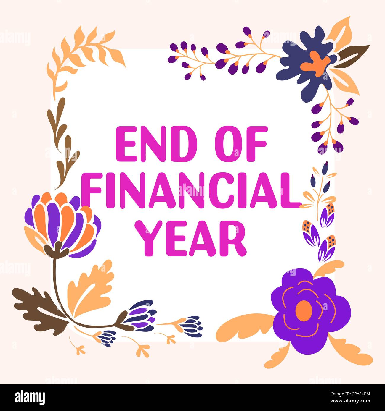 Conceptual caption End Of Financial Year. Business approach Revise and ...