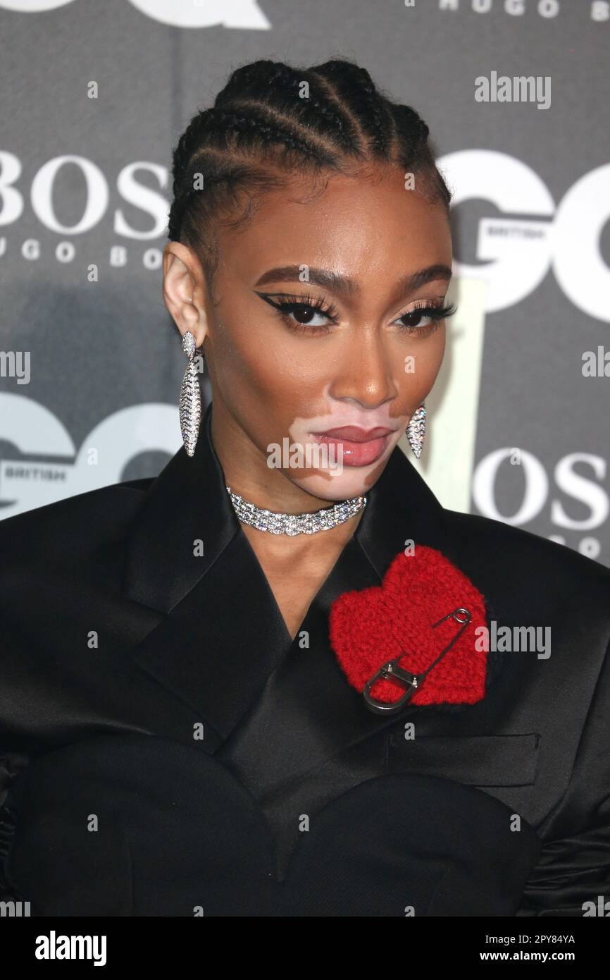 Winnie Harlow attends the GQ Men Of The Year Awards 2019 at Tate Modern ...