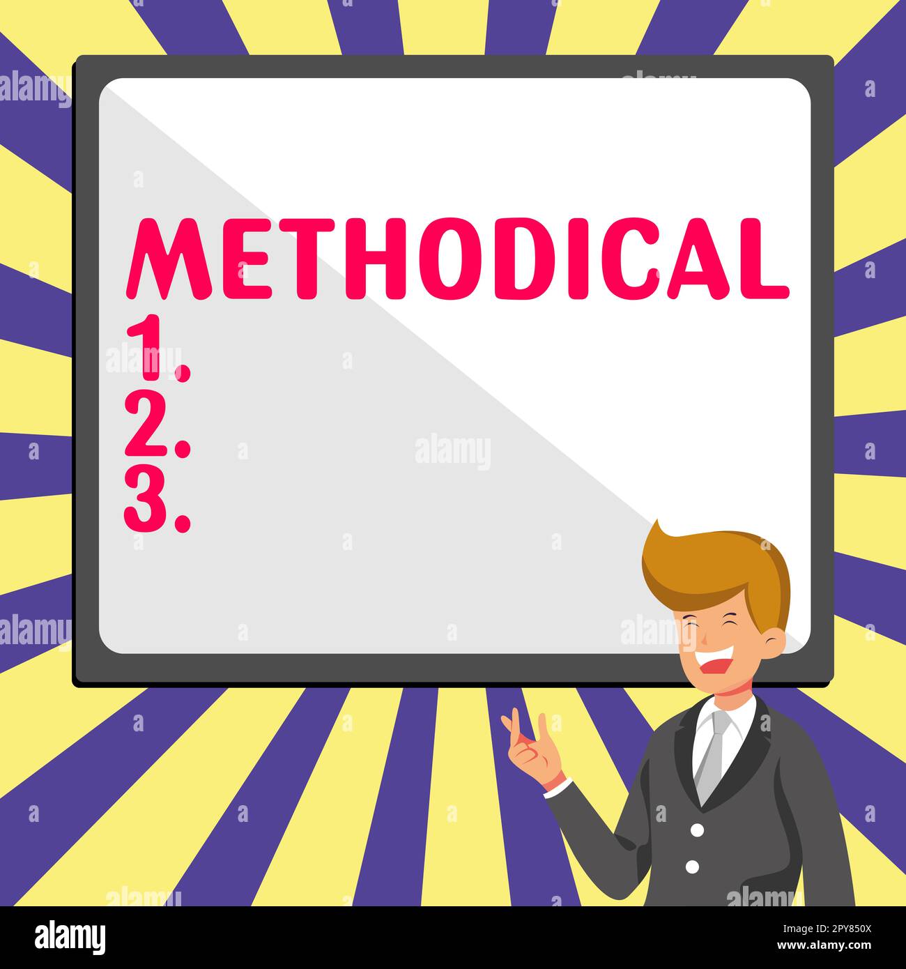 Text sign showing Methodical. Word Written on System of Methods used in a study or activity ...