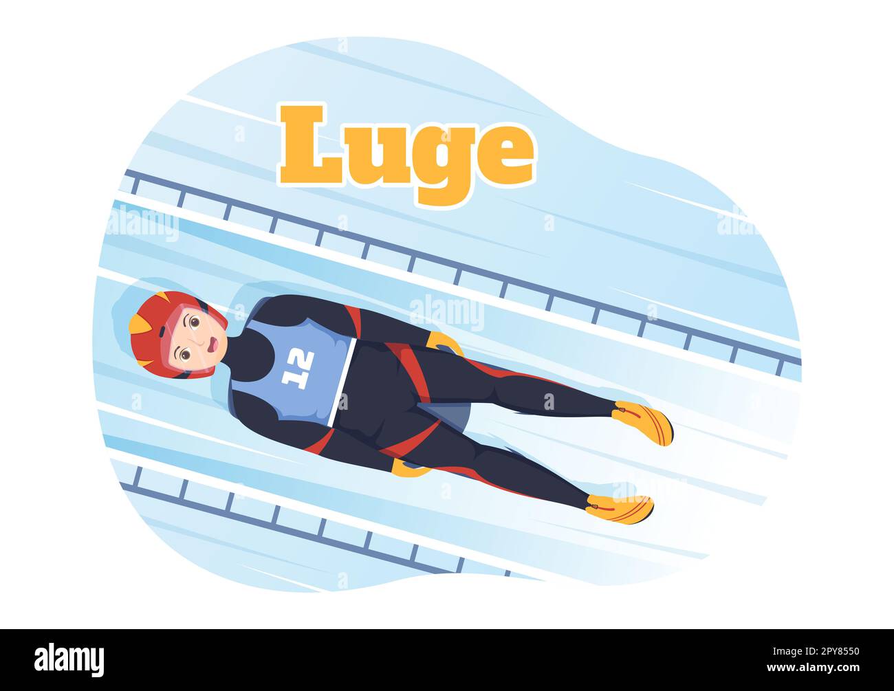 Skating and sledding vector Cut Out Stock Images & Pictures - Alamy