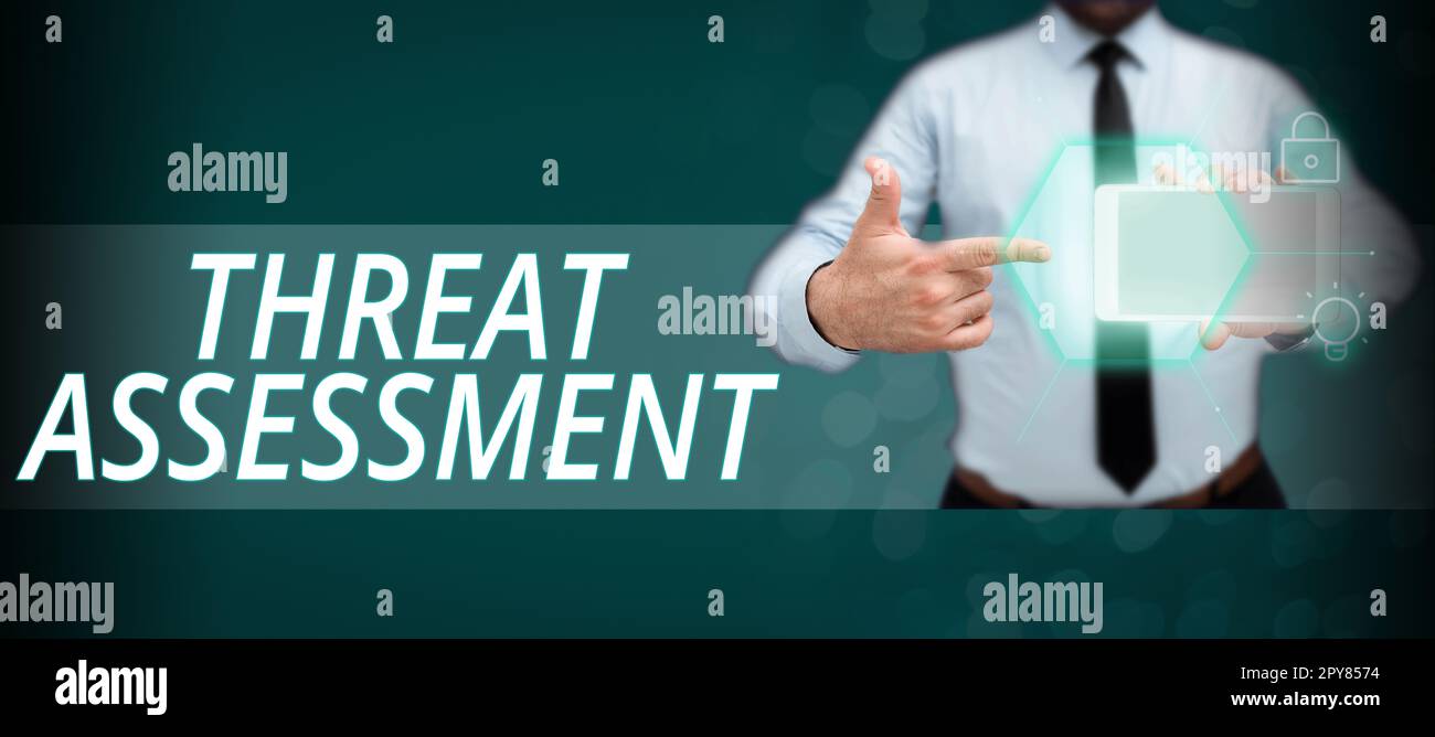 Handwriting text Threat Assessment. Business showcase determining the ... Handwriting text Threat Assessment. Business showcase determining the ...