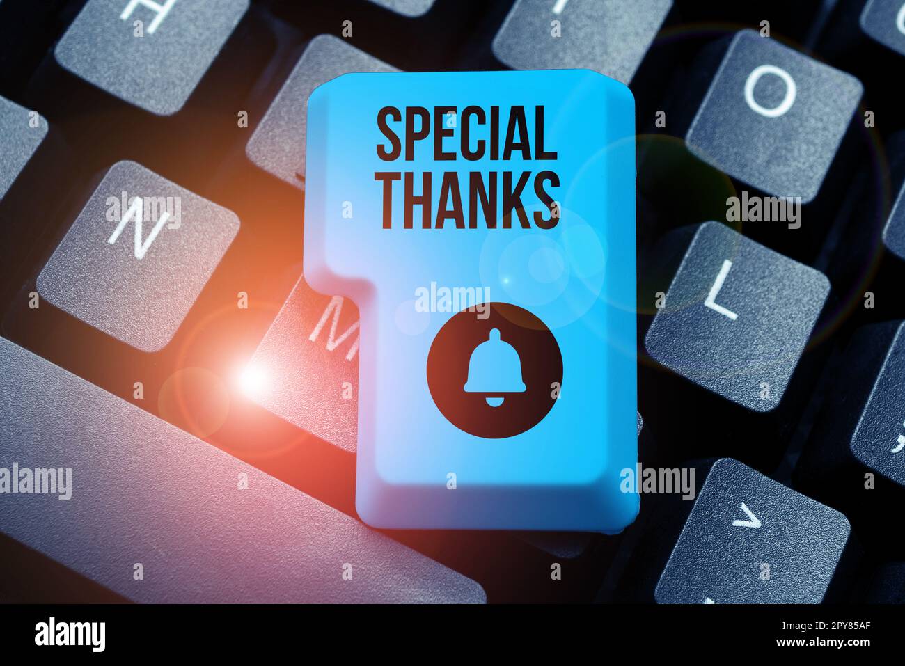 Sign displaying Special Thanks. Business overview expression of appreciation or gratitude or an ...