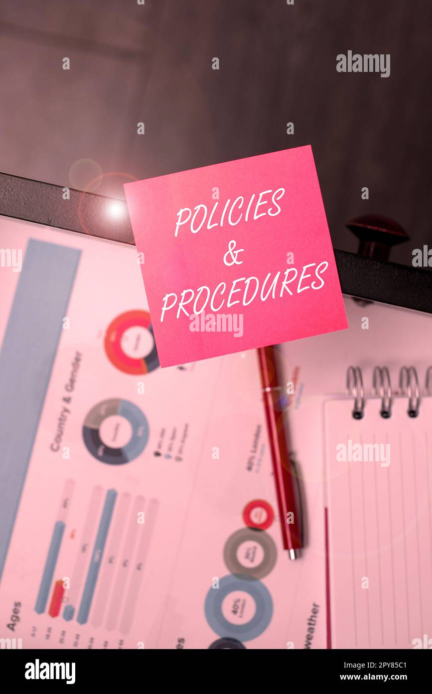 Conceptual caption Policies Procedures. Business approach list of rules ... Conceptual caption Policies Procedures. Business approach list of rules ...