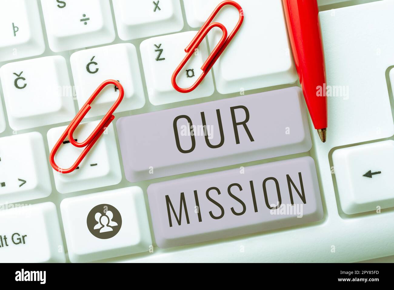 Text showing inspiration Our Mission, Word Written on tasks or schedule ...