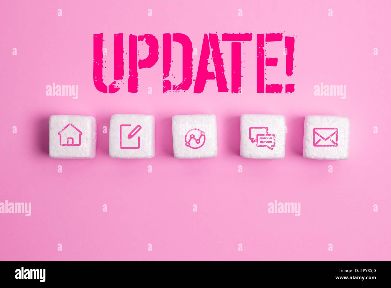 Text sign showing Update. Concept meaning Make something more modern ...