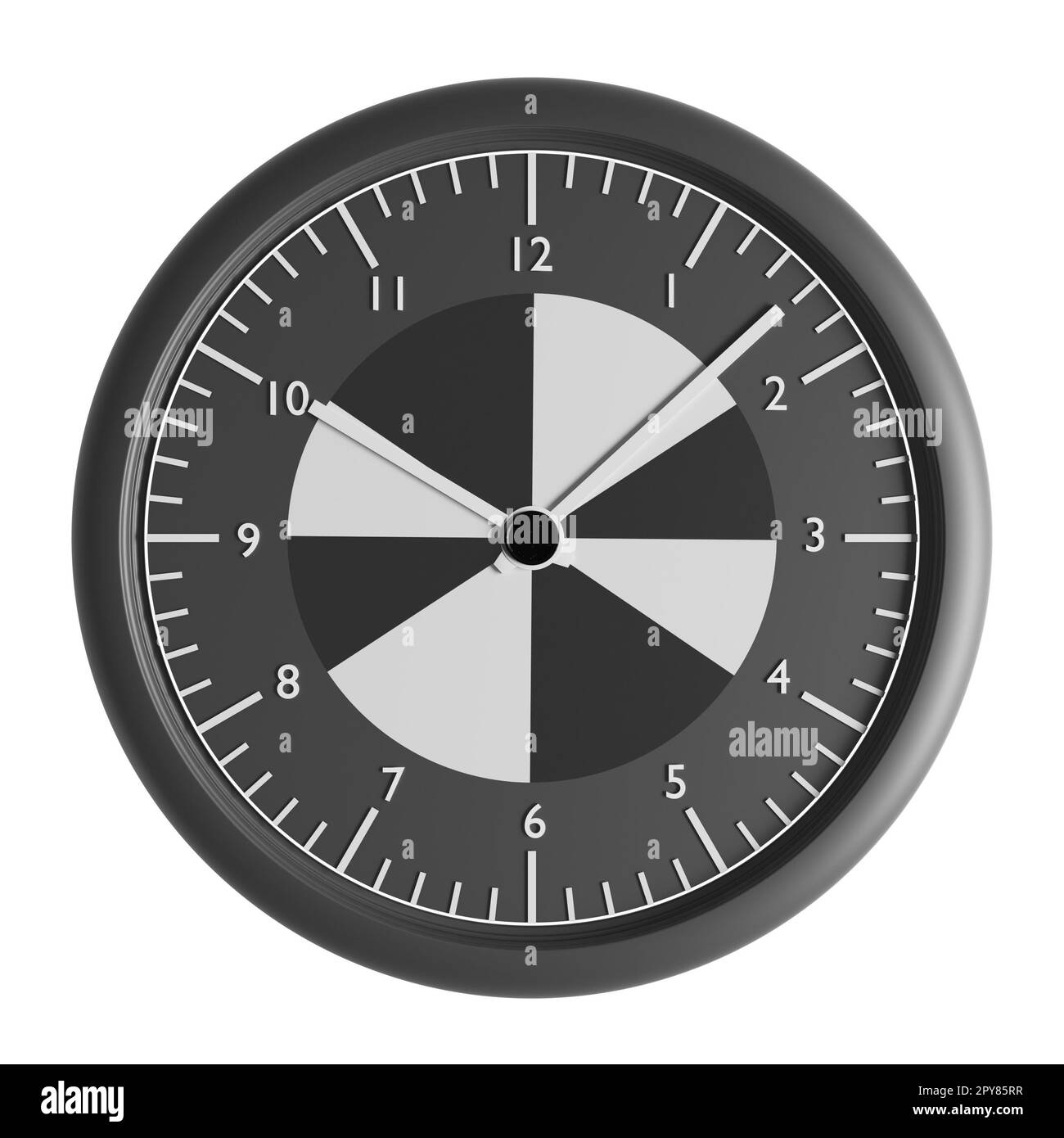 Signs and symbols. Design element. 3D illustration. Wall clock with the ...