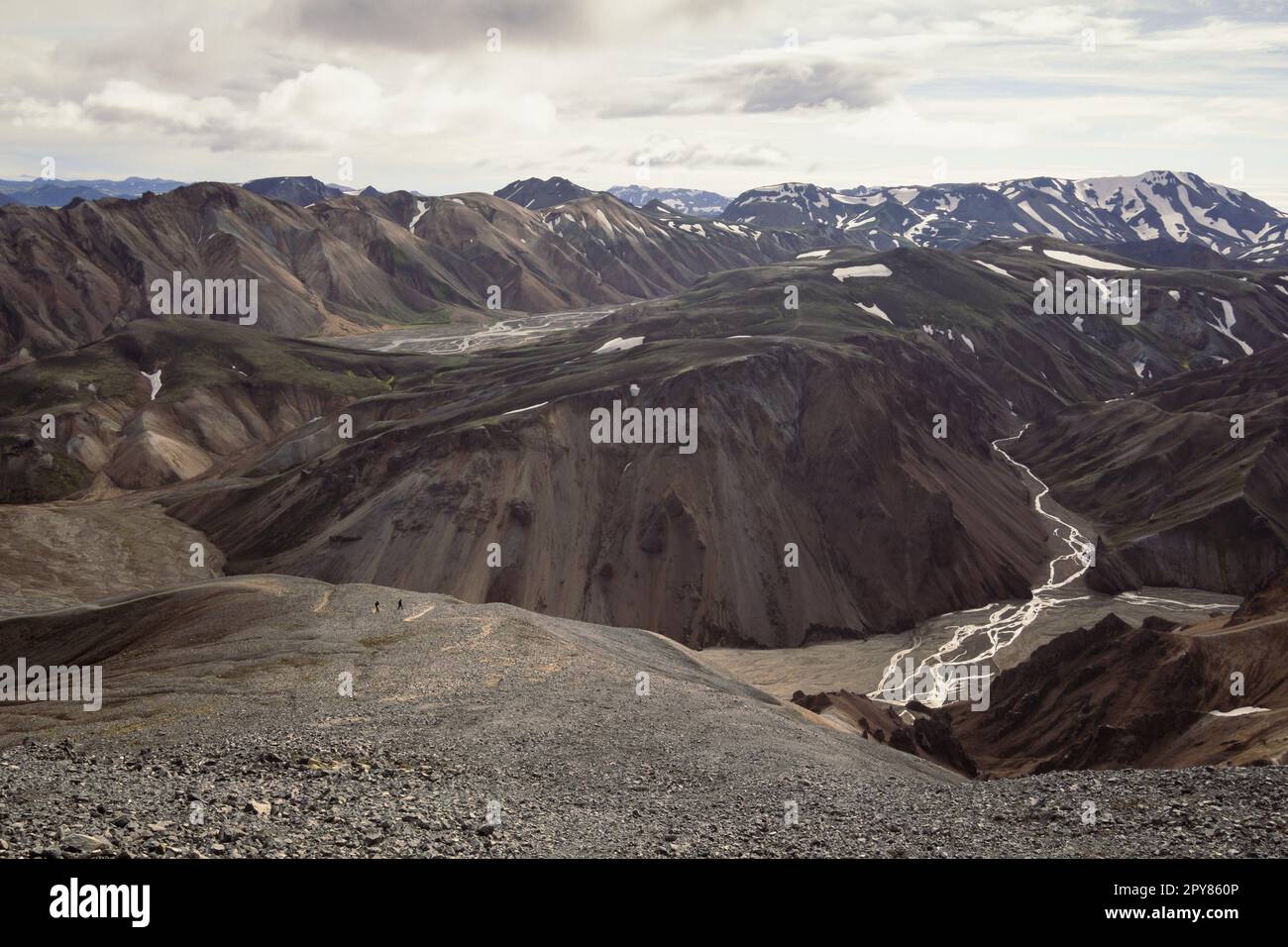Highland with river landscape photo Stock Photo - Alamy