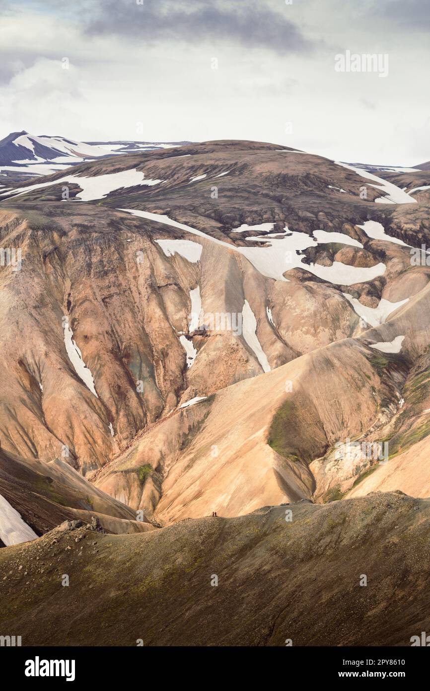 Hilly valley in Iceland landscape photo Stock Photo - Alamy