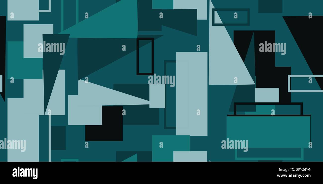 Modern abstract geometric seamless pattern. Bright retro background ...