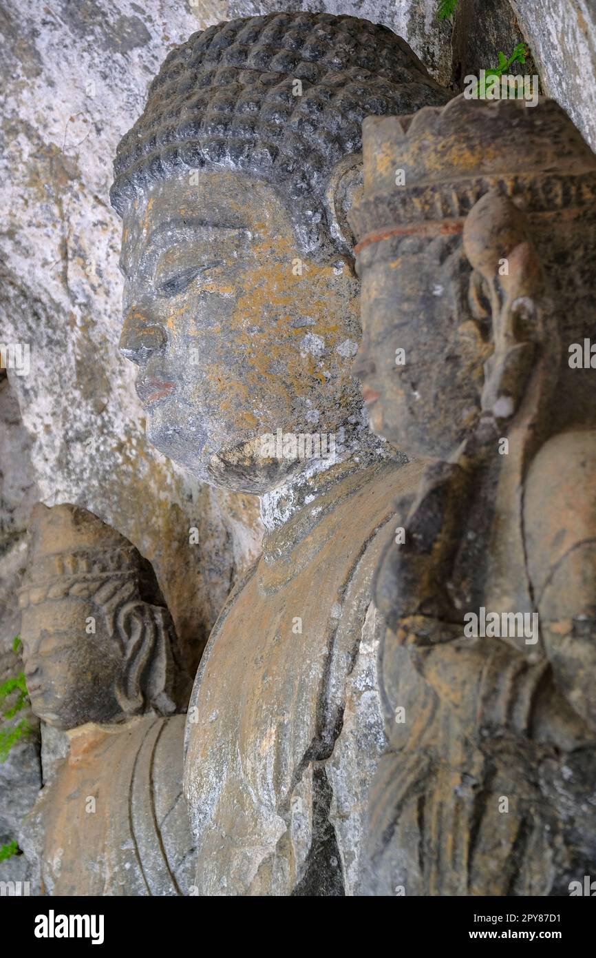Usuki, Japan - May 1, 2023: The Usuki Stone Buddhas are a set of ...