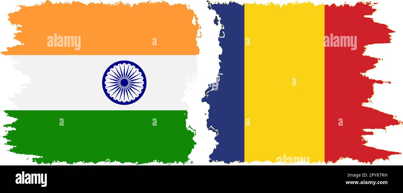 Romania india flag hi-res stock photography and images - Alamy