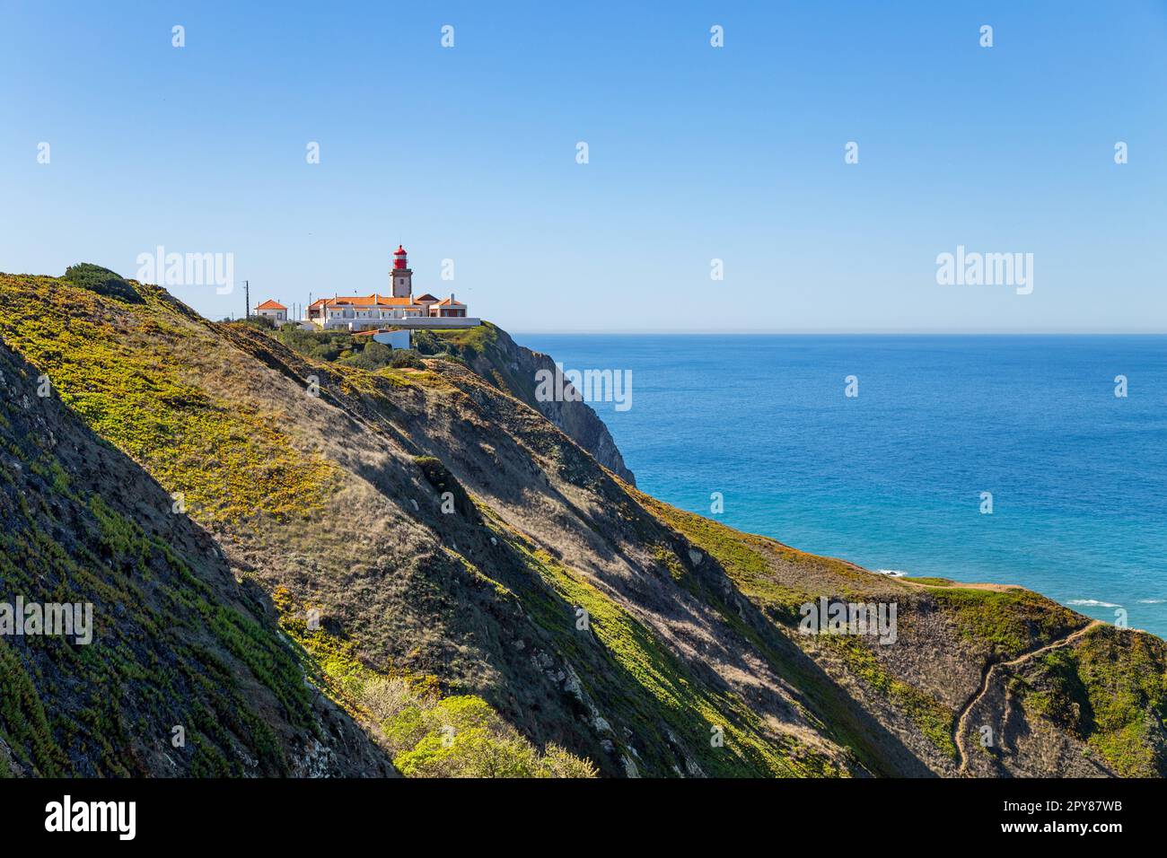 Lighthouse at Cape Roca Stock Photo - Alamy