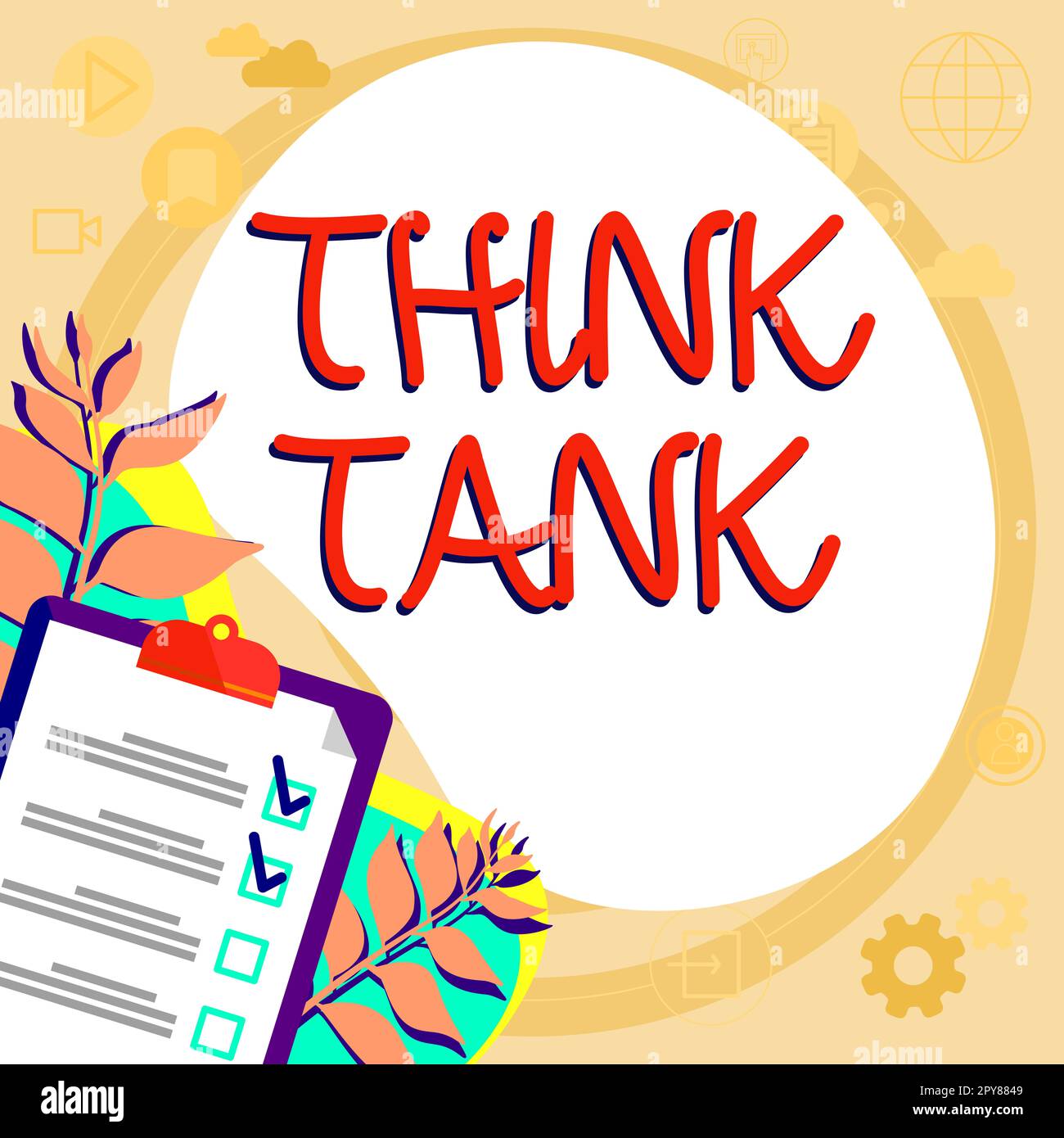 Sign displaying Think Tank. Business concept Thinking of Innovative ...
