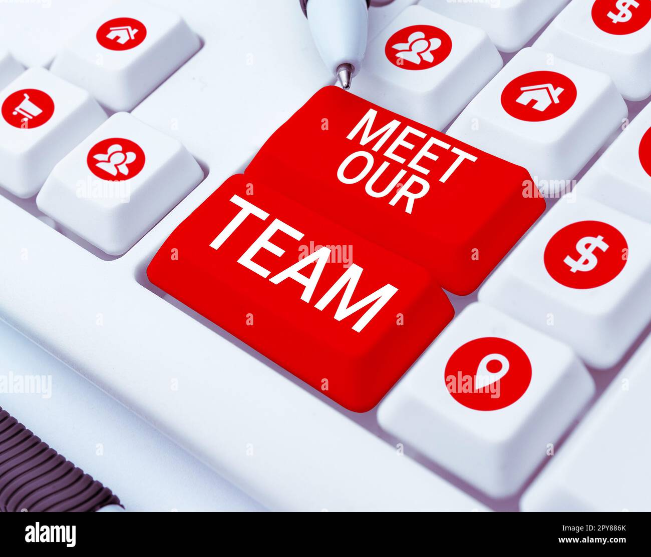 Team showing unity in brainstorming hi-res stock photography and images ...