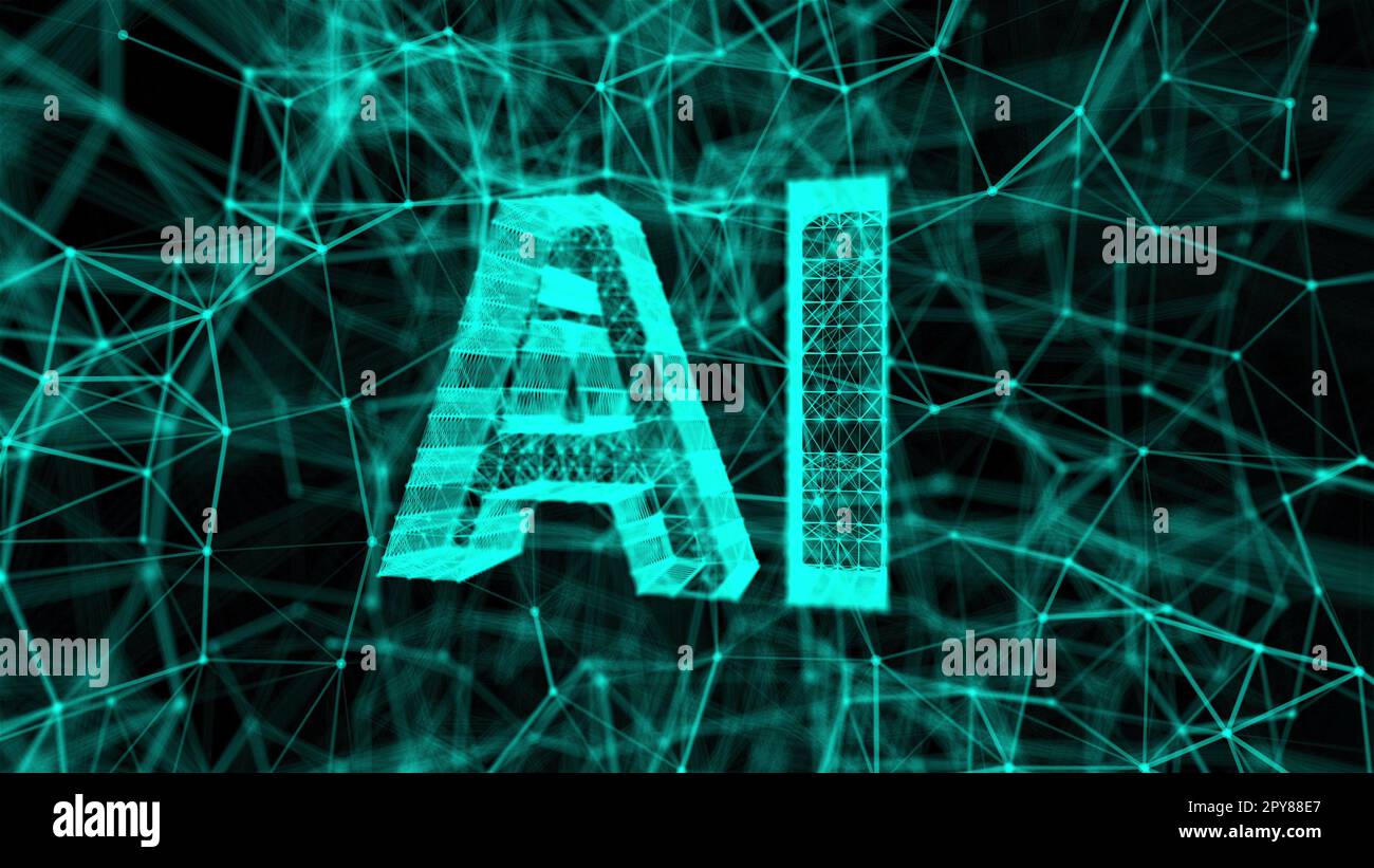 Animation artificial intelligence text data hi-res stock photography ...