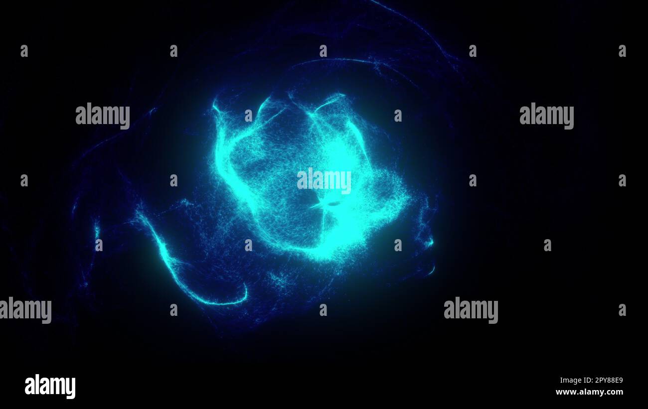 Blue fire flame explosion slow hi-res stock photography and images - Alamy