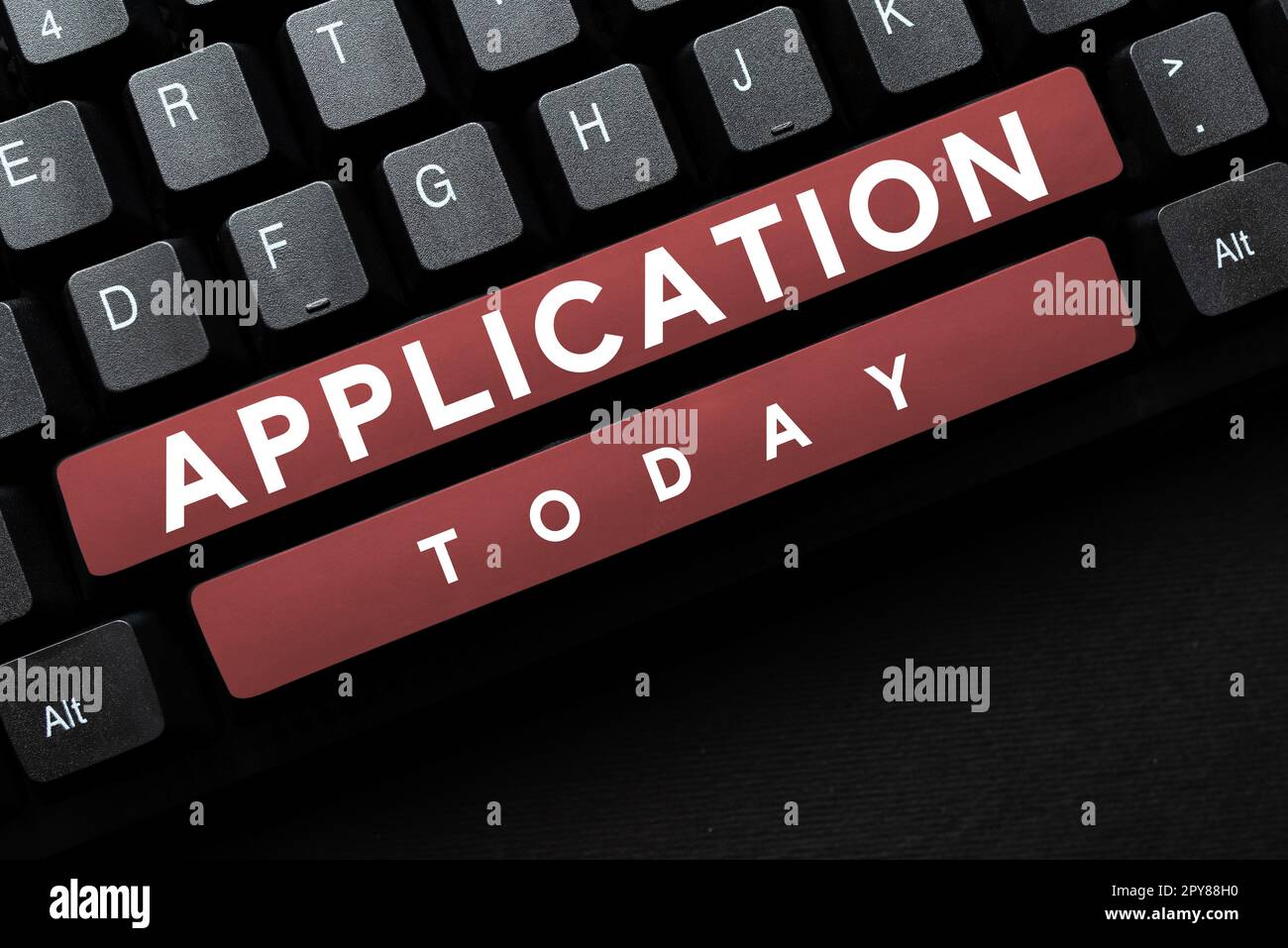 Sign Displaying Application Word Written On An Order For Something