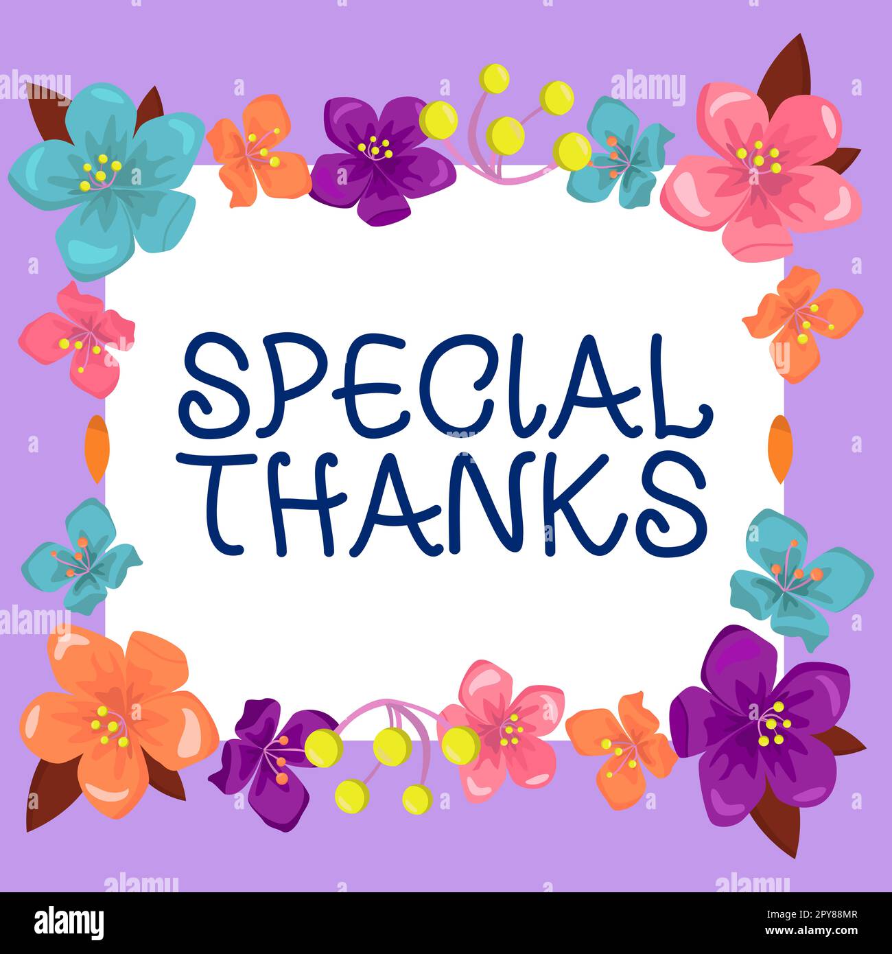 Text showing inspiration Special Thanks. Business concept expression of ...