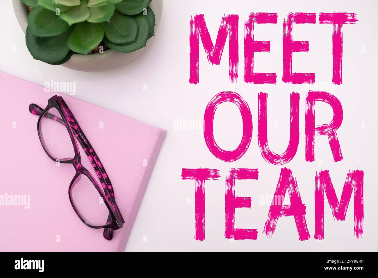 Sign displaying Meet Our Team. Business approach introducing another ...