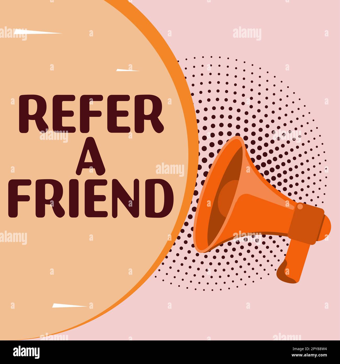 Writing displaying text Refer A Friend. Business showcase ...