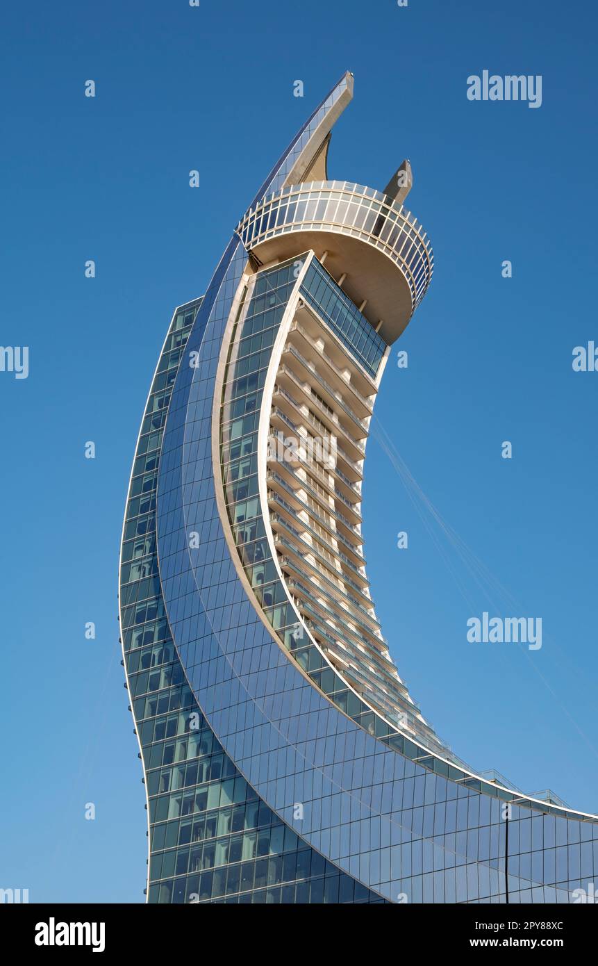 Katara Towers (Crescent Tower or Katara Hospitality Tower), Lusail ...