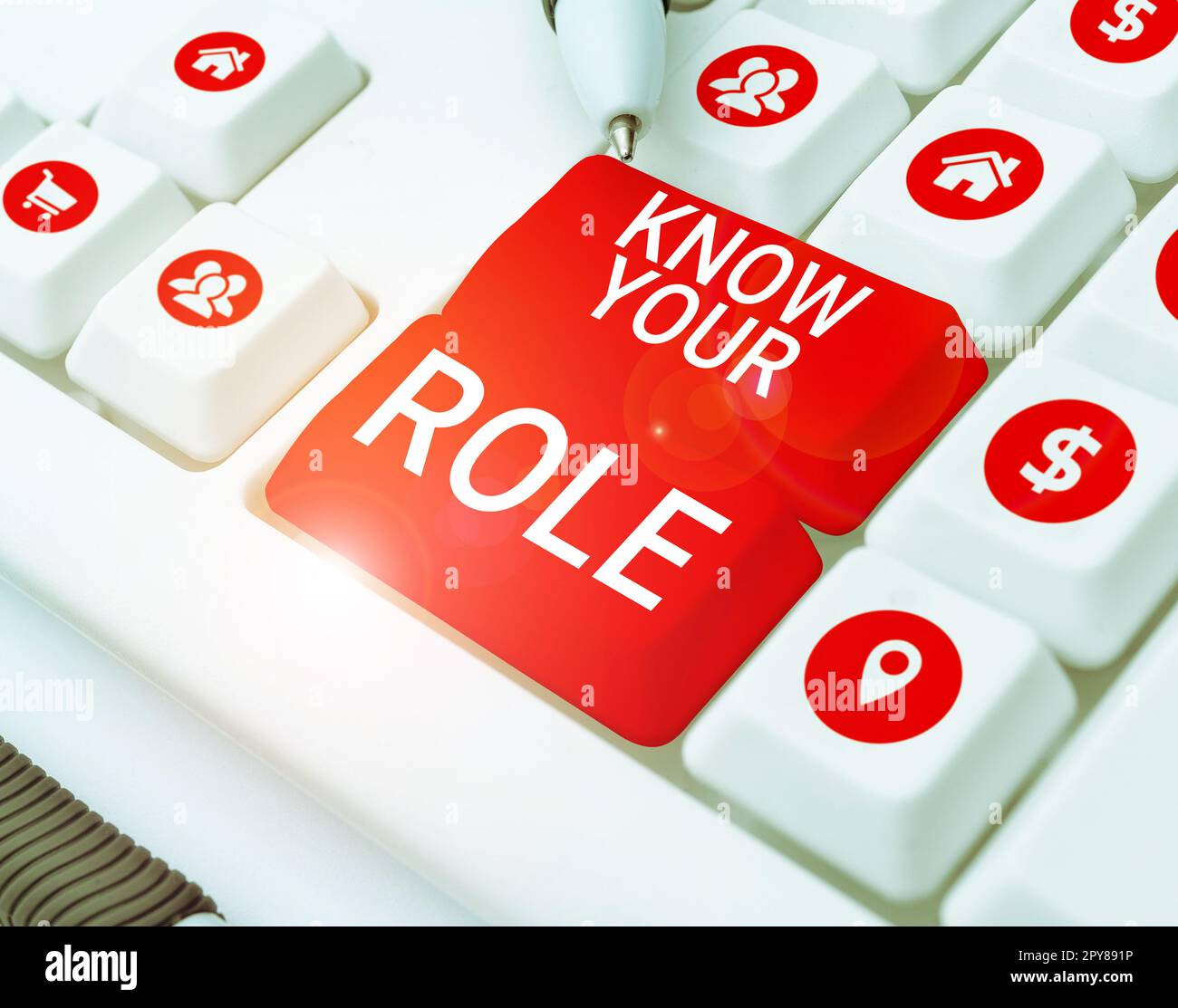 Inspiration showing sign Know Your Role. Business overview Be clear of ...