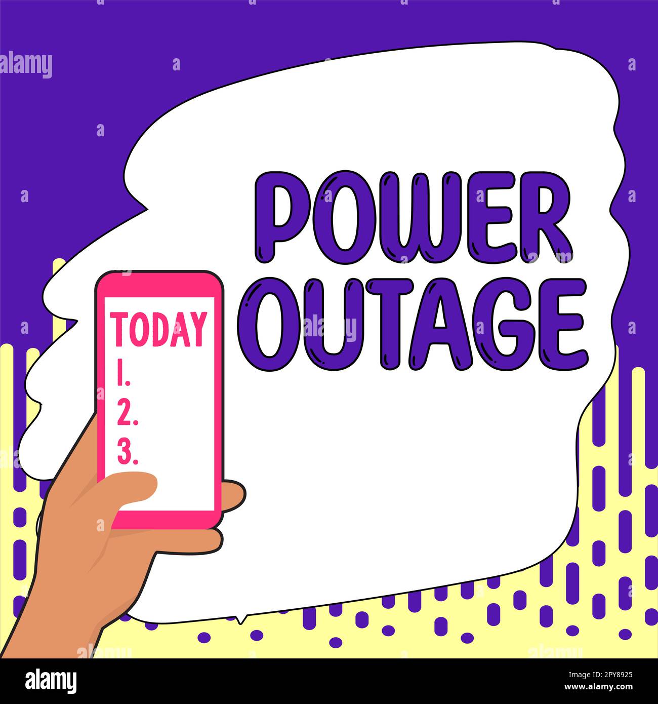 Handwriting text Power Outage. Business concept The ability to ...