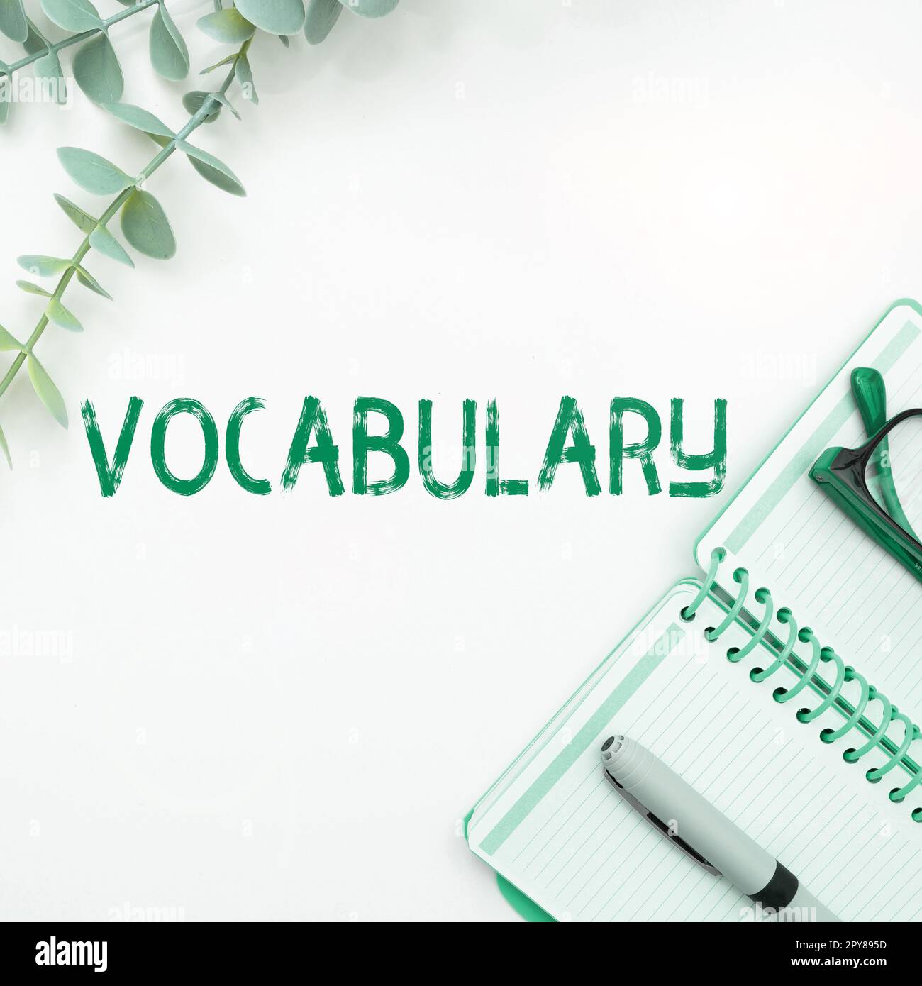 Text sign showing Vocabulary. Business overview collection of words and ...