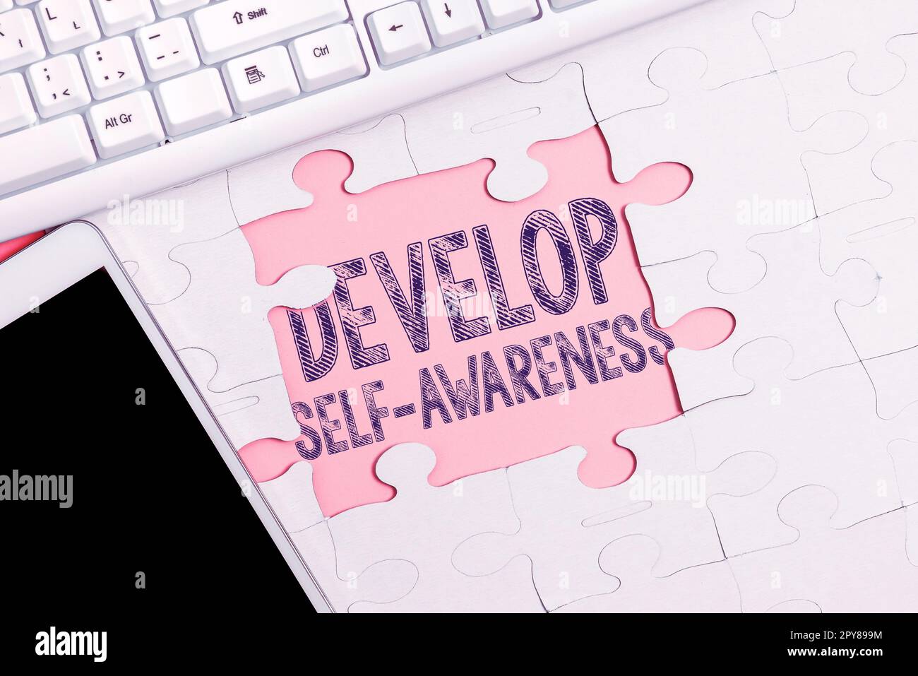 Inspiration showing sign Develop Self Awareness. Concept meaning ...