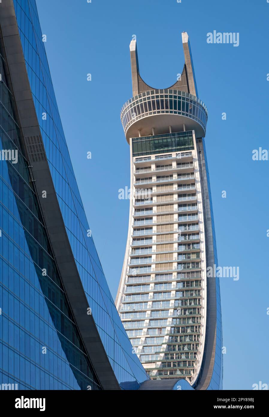 Katara Towers (Crescent Tower or Katara Hospitality Tower), Lusail ...