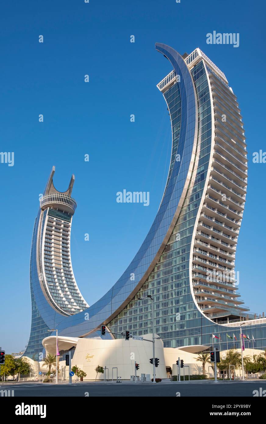 Katara Towers (Crescent Tower or Katara Hospitality Tower), Lusail ...