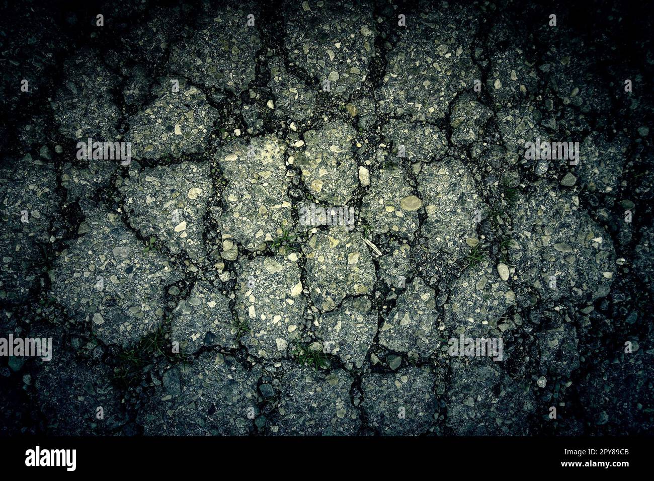 Cracked asphalt floor Stock Photo - Alamy