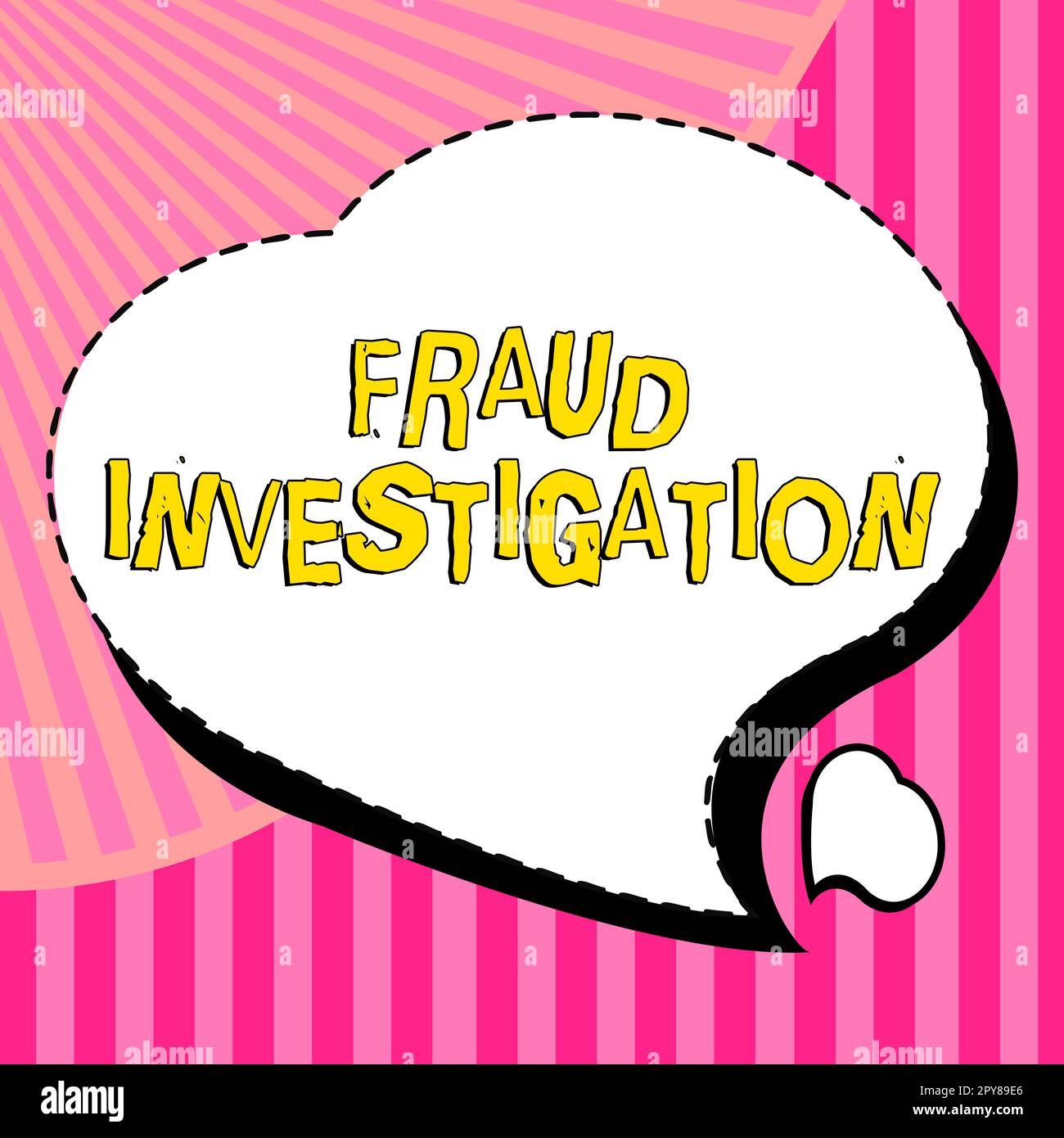 Hand writing sign Fraud Investigation. Business overview process of ...