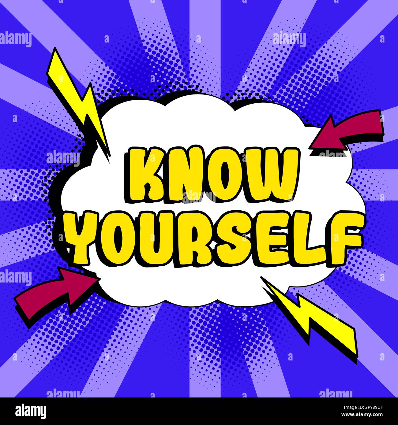 Hand writing sign Know Yourself, Word Written on Find You Understanding ...